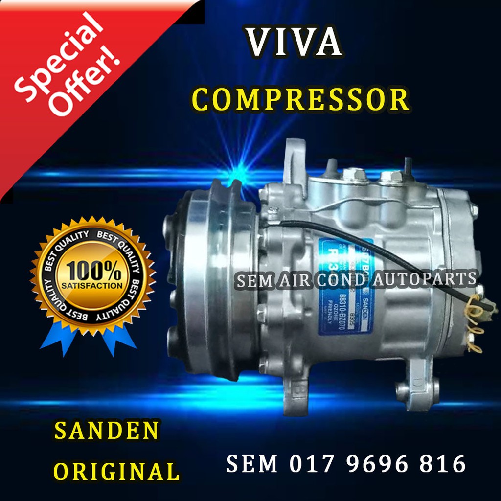 PERODUA VIVA ORIGINAL SANDEN COMPRESSOR (CAR AIR COND SYSTEM) | Shopee ...