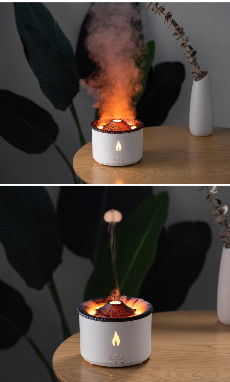 Jellyfish Aromatherapy Diffuser Simulation Flame Mist Humidifier Air ...