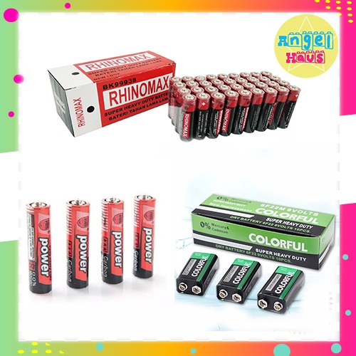 Boxes Rhinomax Super Heavy Duty RS6 AA & AAA & 9V 1.5V Battery | Shopee ...