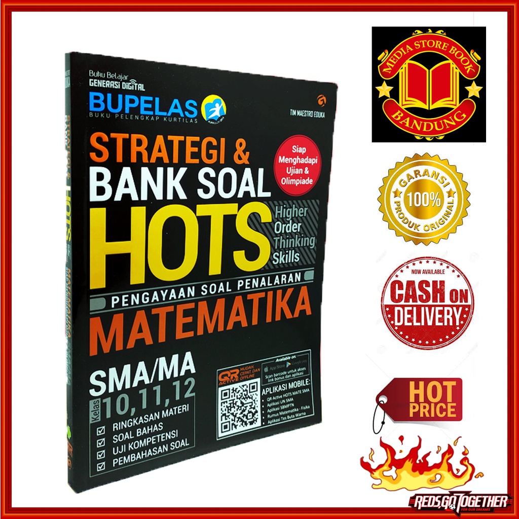 High School Book - Mathematics Book - Problem BANK Strategy HOTS Math SMA/MA 10 11 12(100% ...