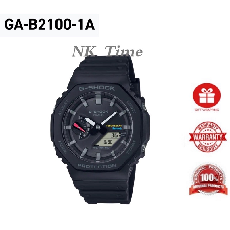G SHOCK Tough Solar power and Bluetooth link GA-B2100-1A / GA-B2100-1 ...