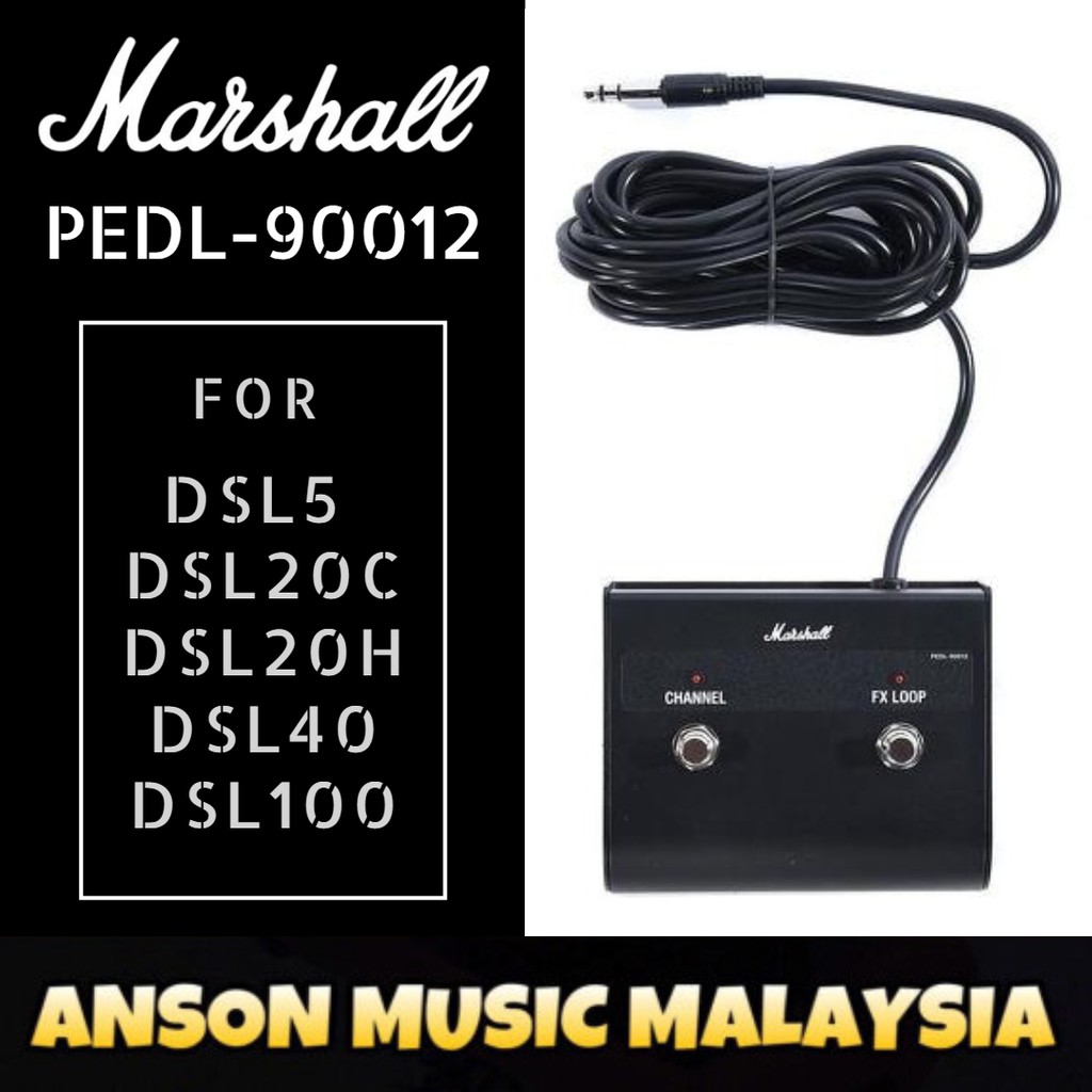 Marshall PEDL-90012 2-Way Latching Footswitch w/LED | Shopee Malaysia
