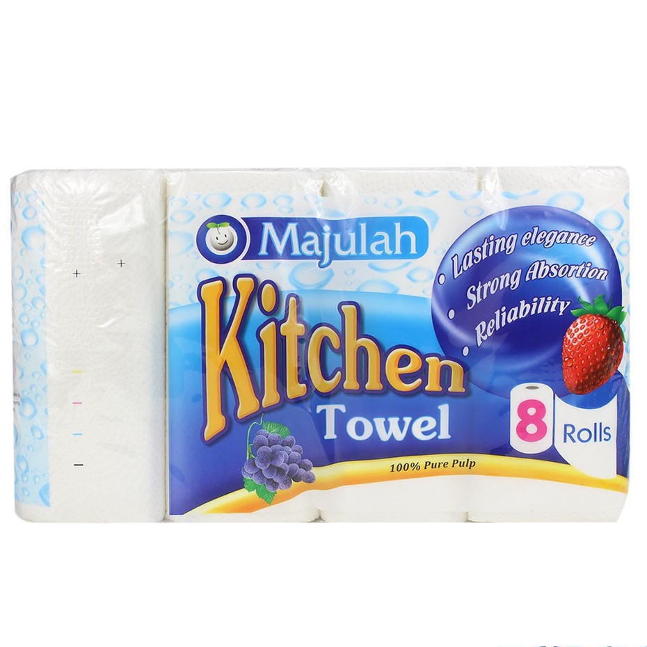 Majulah Kitchen Towel Tissue Roll/Tisu Dapur (8 Roll) | Shopee Malaysia