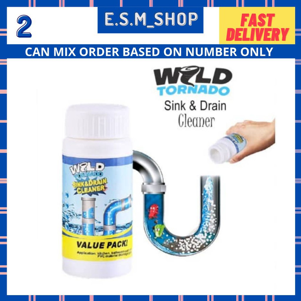 [Ready Stock]Wild Tornado Powerful Sink & Drain Cleaner High Efficiency ...