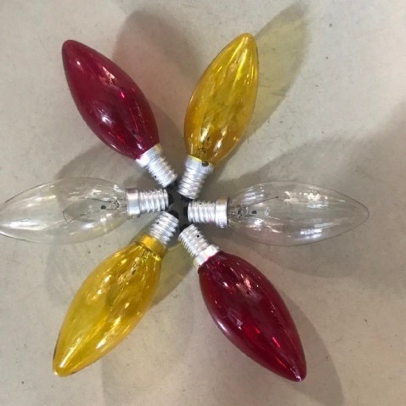 Large chili bulb with glass filament E14-E27 40W (HOA THAI) | Shopee ...