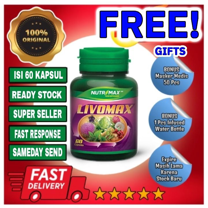 Livomax NUTRIMAX Contents 60 Capsule VITAMIN LIVER And Toys | Shopee ...