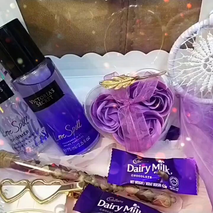 Purple box lovers,dream catcher box,birthday box,suprise box,victoria ...