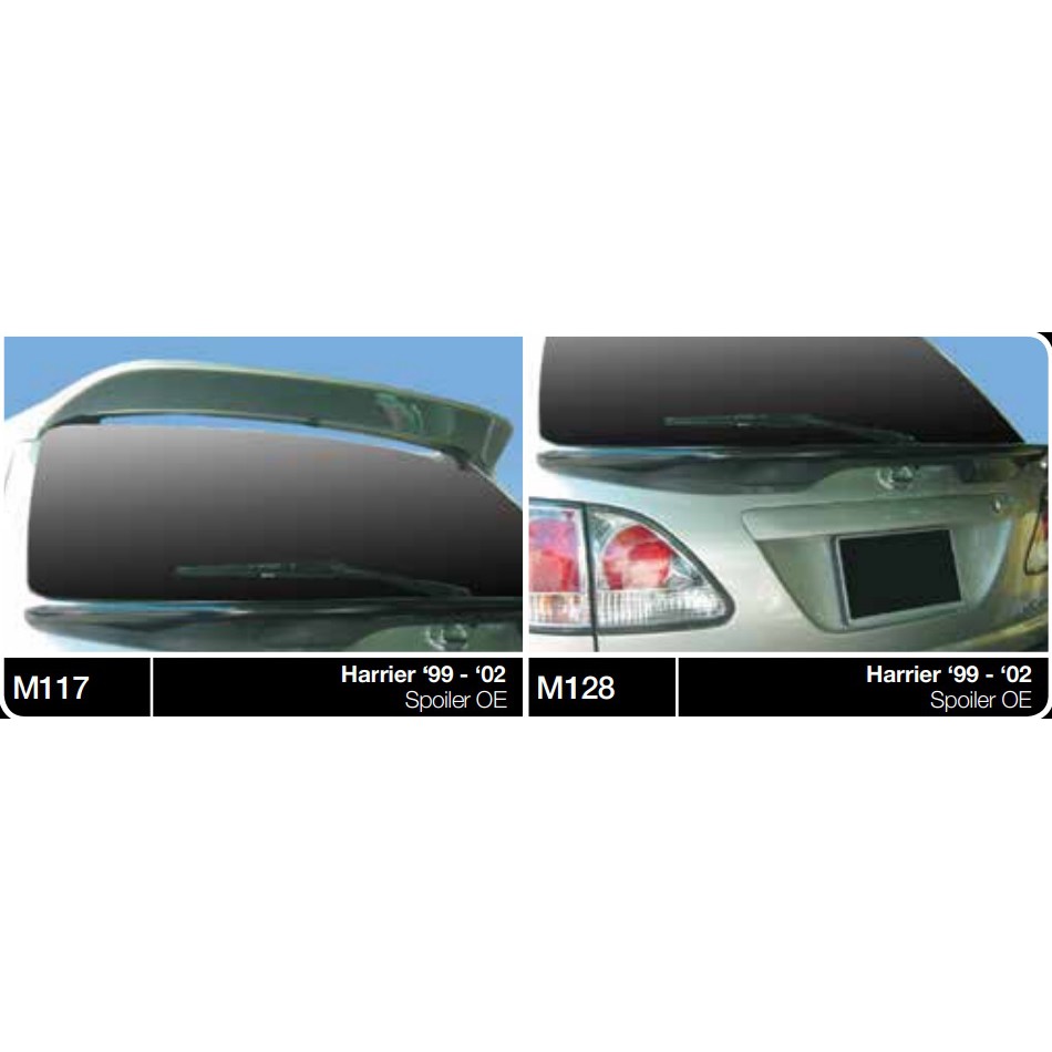 Toyoat harrier 1999 2000 2001 2002 rear boot trunk top spoiler wing ...