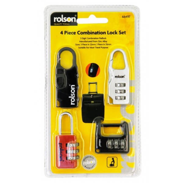 4PC Combination Luggage Lock Set | Shopee Malaysia