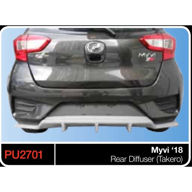 Perodua myvi G H SE advance front rear diffuser lip splitter skirt 2011 ...