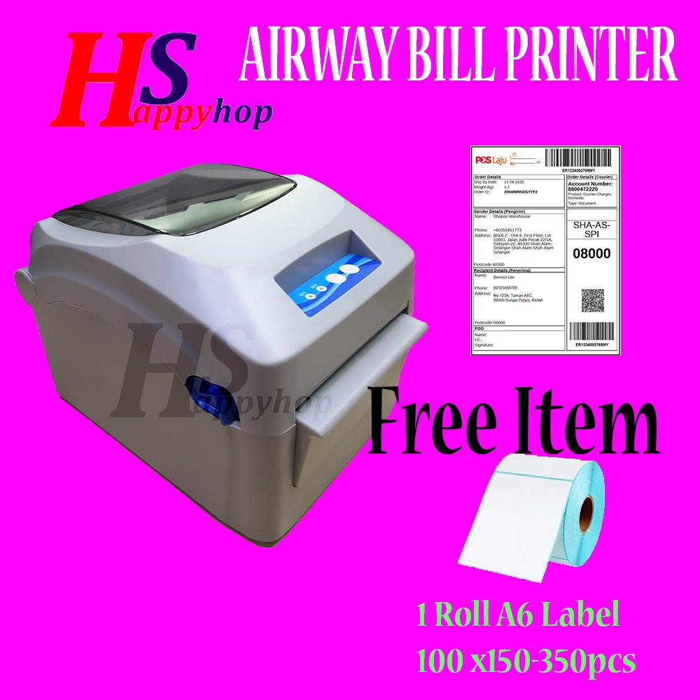 Geomaster A6 Label Thermal Printer Label Air Waybill Simple and Quick ...