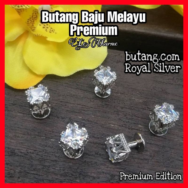 2022 Design Royalty Zirconia Butang Baju Melayu Premium | Shopee Malaysia