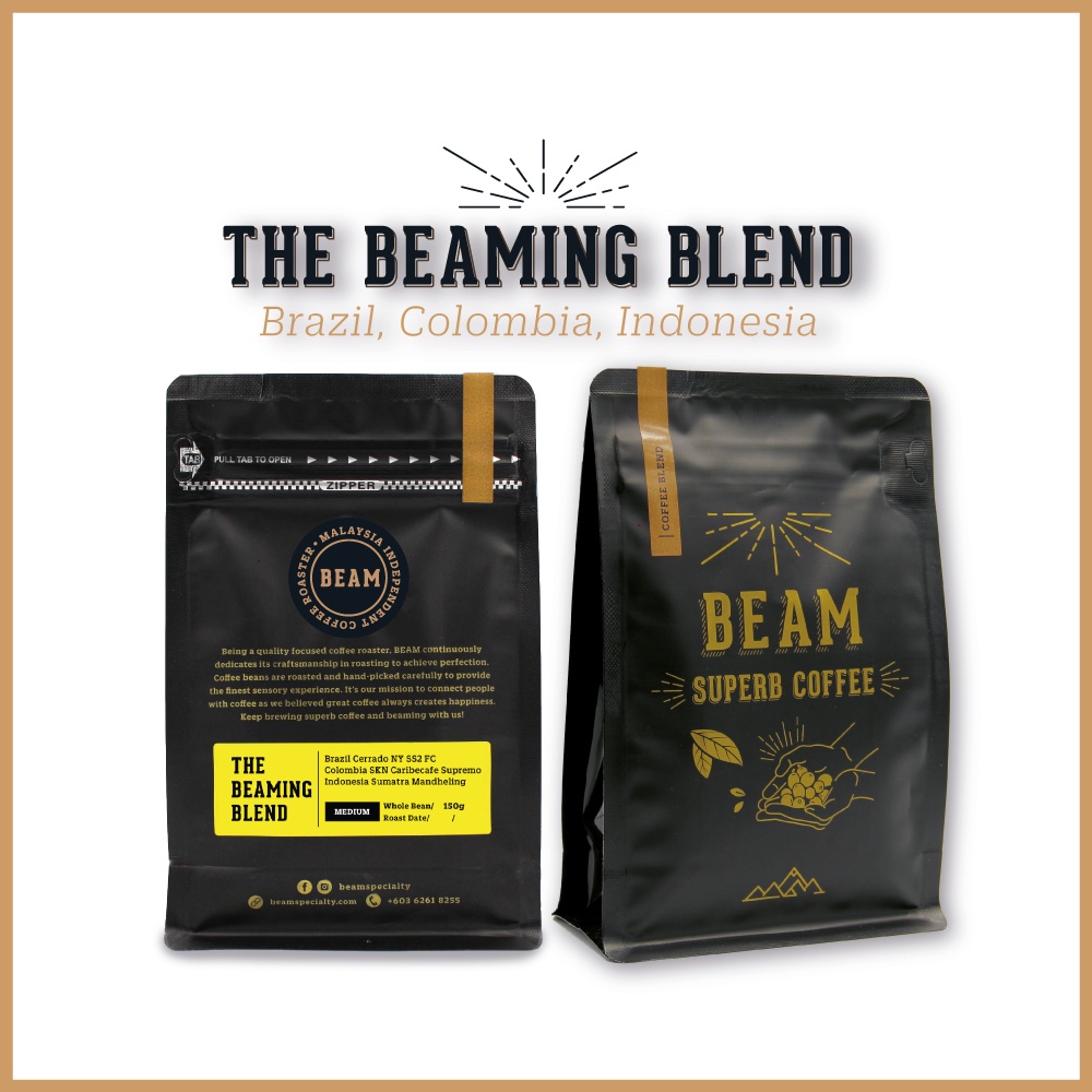 [BEAM] THE BEAMING BLEND | Freshly Roasted Coffee Beans (Coffee Blend ...
