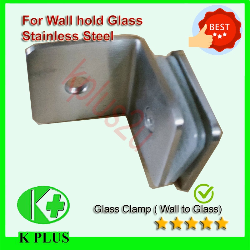 Glass Holder Wall to Glass Clamp Clip Kaca ikat 玻璃夹 kaca clamb Glass ...