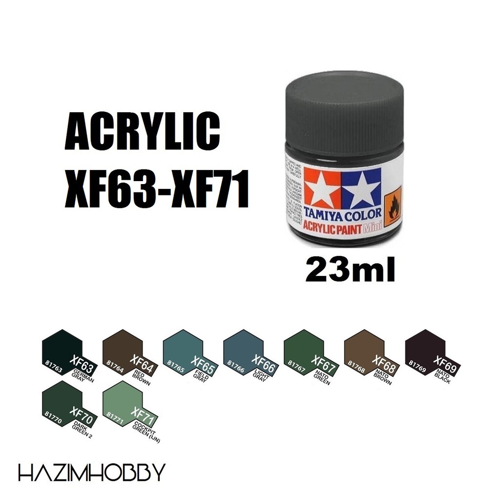 TAMIYA Color Acrylic Paint 23ml XF63 - XF71 | Shopee Malaysia