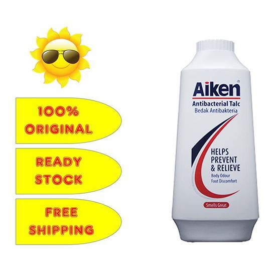 AIKEN ANTIBACTERIAL TALCUM POWDER 500g/300g/150g | Shopee Malaysia