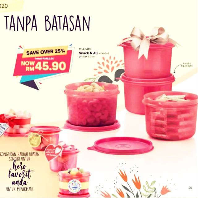 Tupperware Snack n All (SET) | Shopee Malaysia