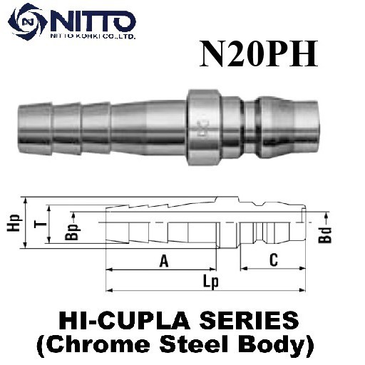 NITTO HI CUPLA 20PH QUICK COUPLER (HOSE BARB) | Shopee Malaysia
