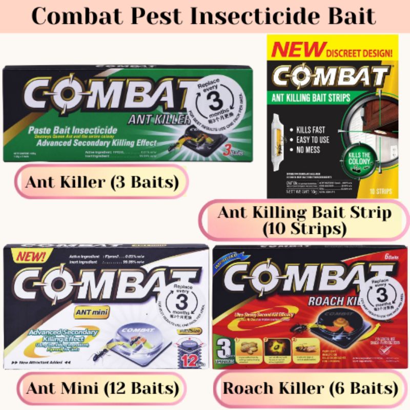 Combat Ant Killer 3pcs / Ant Mini 12pcs / Roach Killer 6pcs / Ant ...