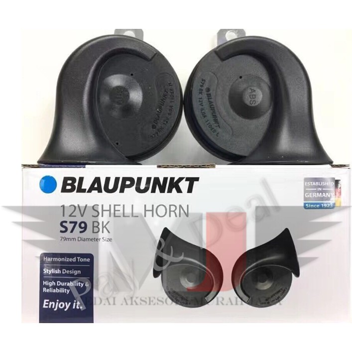 Original Blaupunkt 12V Shell Horn S79 BK Compact Plus BM Twin Horn Set ...