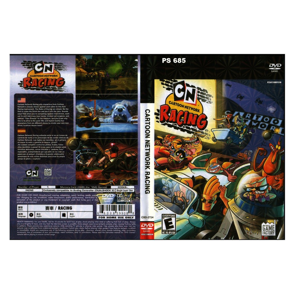 PS2 GAME COLLECTION CARTOON NETWORK RACING | Shopee Malaysia