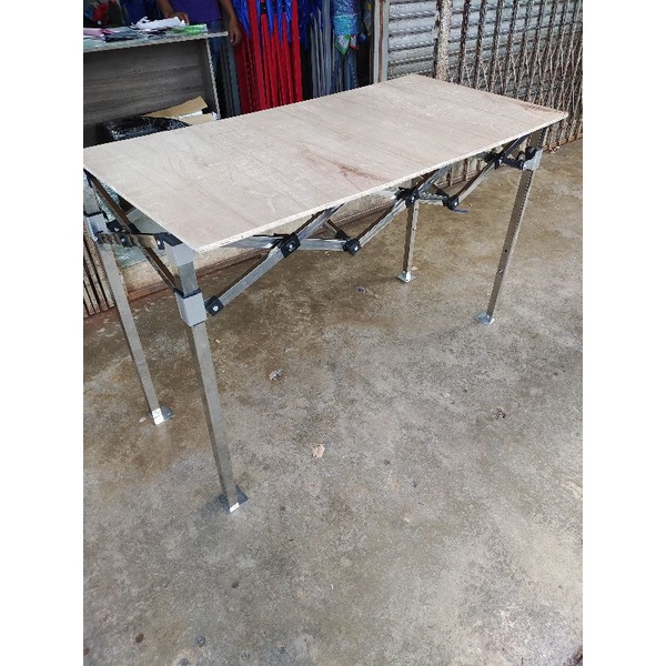 MEJA LIPAT 2ft x 4ft MODEL BARU STAINLESS STEEL | Shopee Malaysia