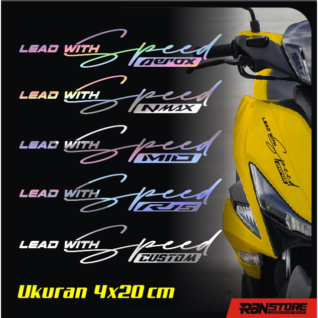 V.2 LEAD WITH SPEED STICKER Variations For YAMAHA NMAX, AEROX, MIO, R15 ...
