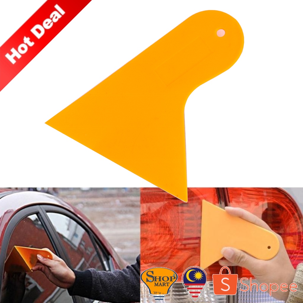 Small Yellow Triangle Tinted Tint Tool Kit Car Home Window Glass ...