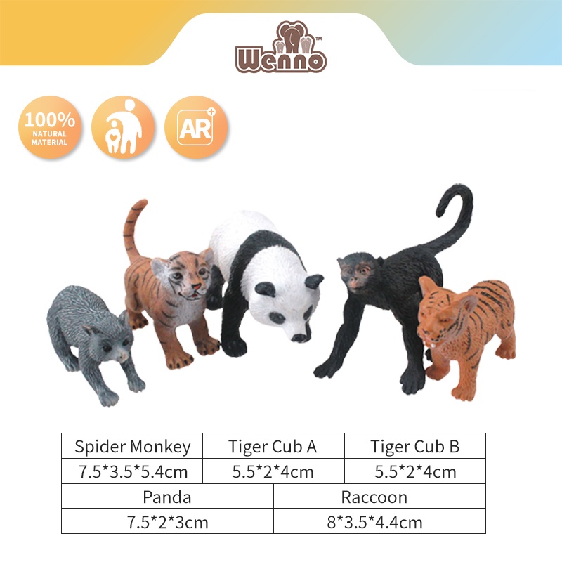Wenno x Animal Planet 4-5pcs Animal Collection in window box ...