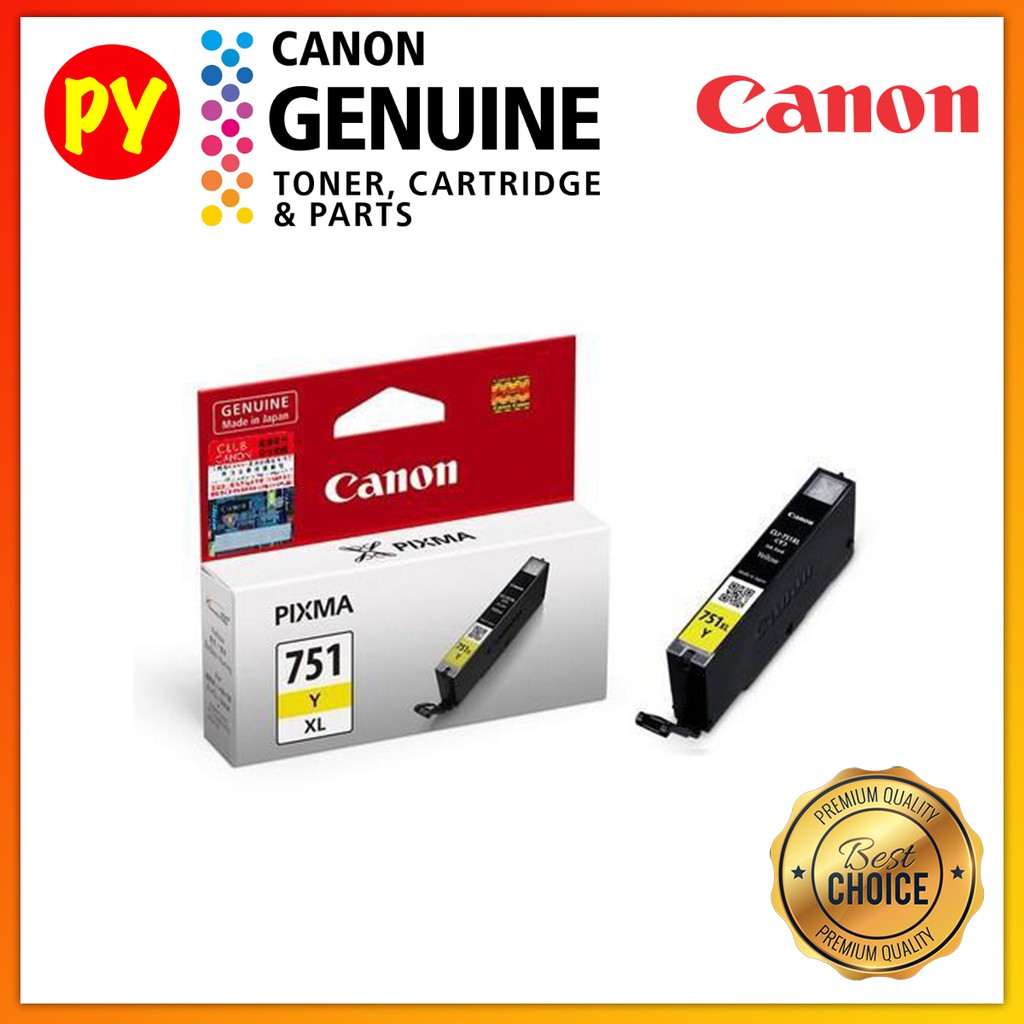 Canon CLI-751 XL Yellow Original Ink Cartridge CLI751 CLI 751 For ...