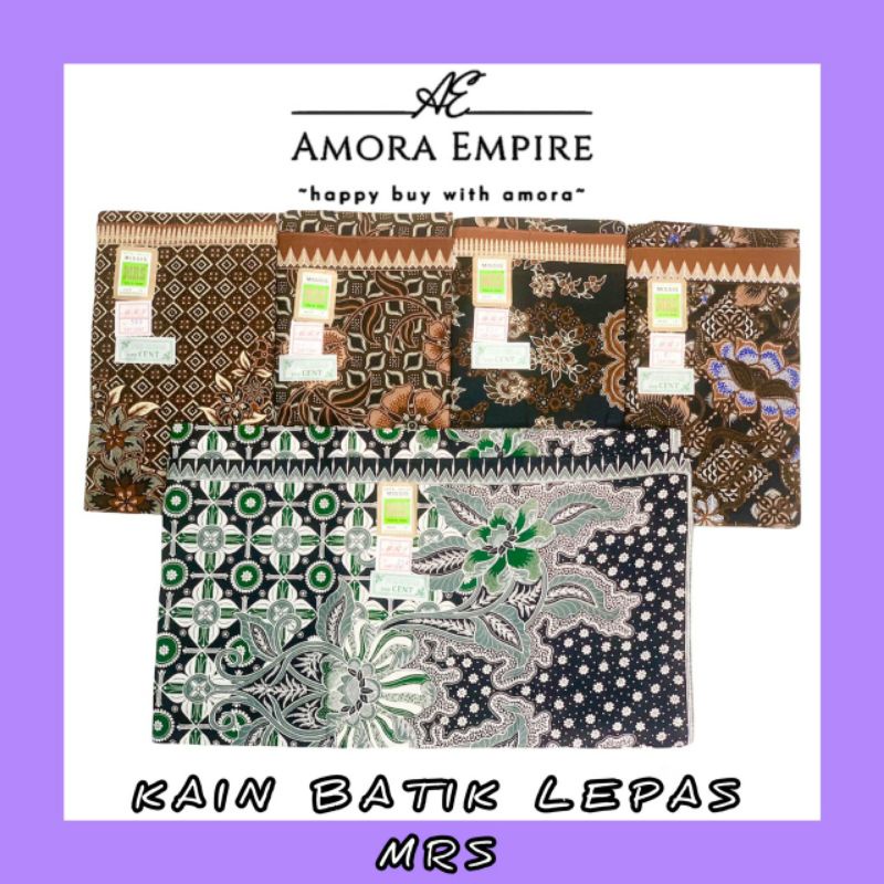 Kain Batik Lepas/Batik Panjang MRS ( Pilih Design Warna Random ...