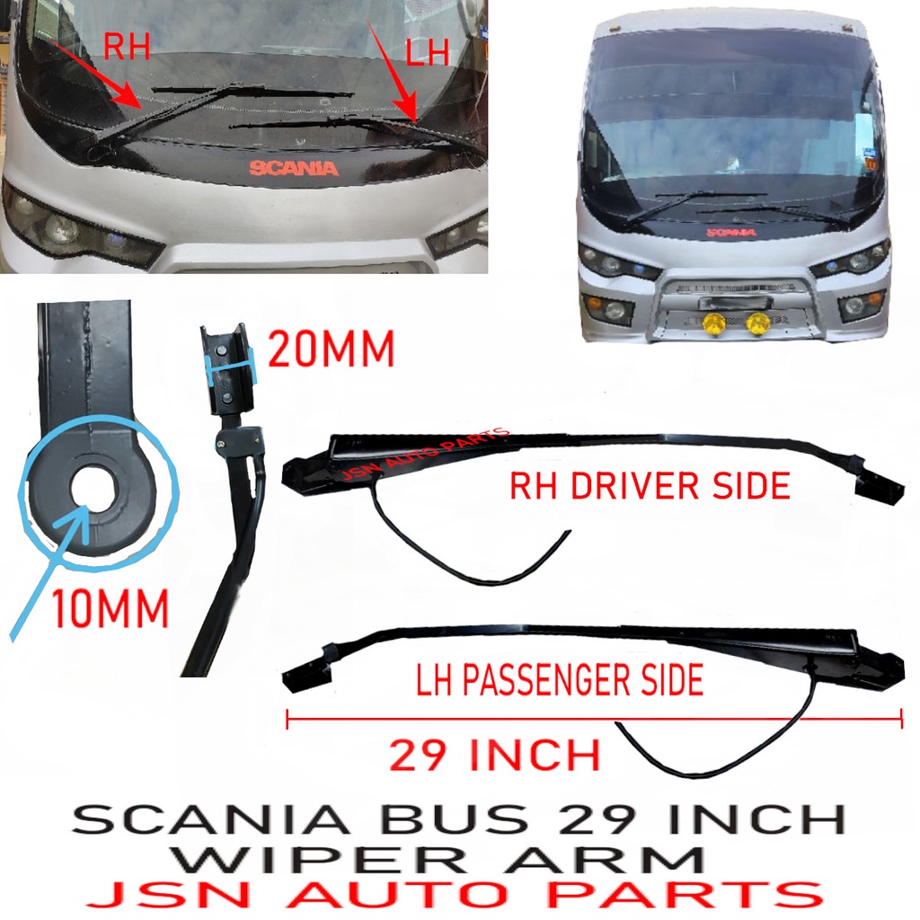J02S17 WIPER ARM SCANIA BUS 29 INCH 10MM X 20MM | Shopee Malaysia