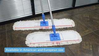 Dust Mop Complete 60cm 80cm / Cotton Dust Mop Set / Flat Mop / Cleaning Floor Mop / Mop Lantai ...