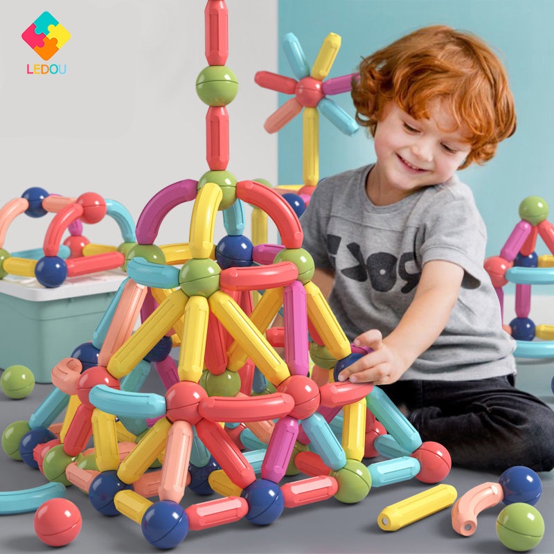 88pcs Larger Magnetic Stick Building Blocks Toy Blok Magnet Education ...