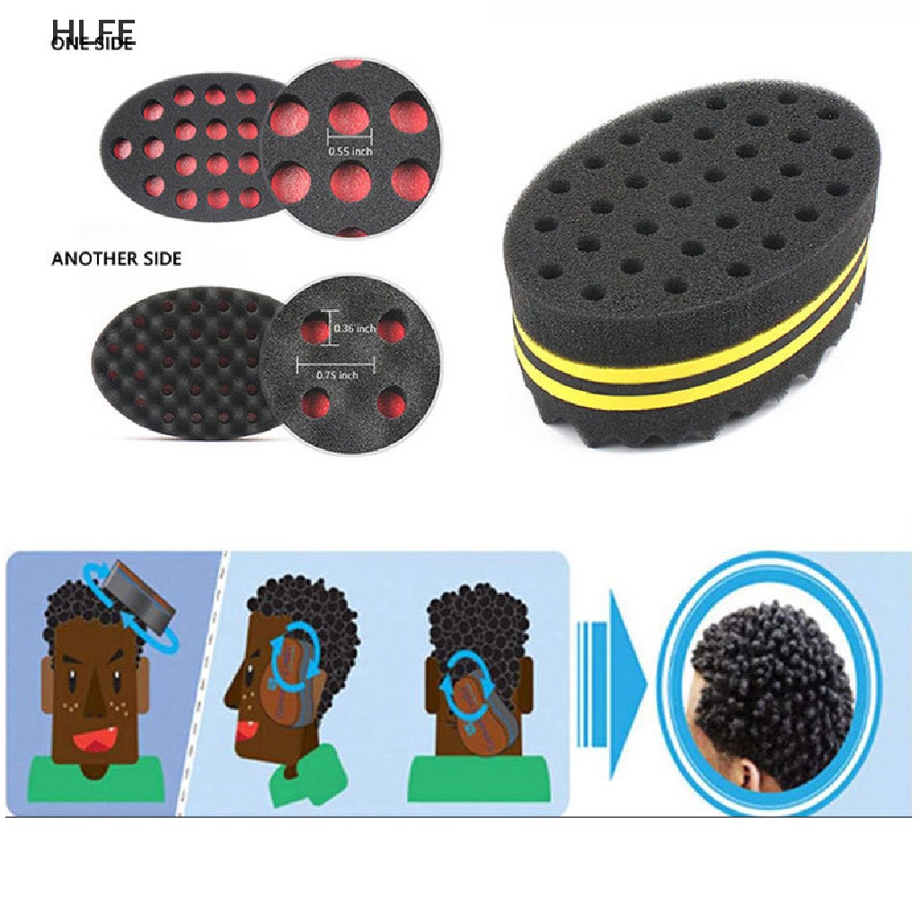 HL Black Man Hair Braider Twist Sponge Fir Afro Dreadlocks Curl Brush ...
