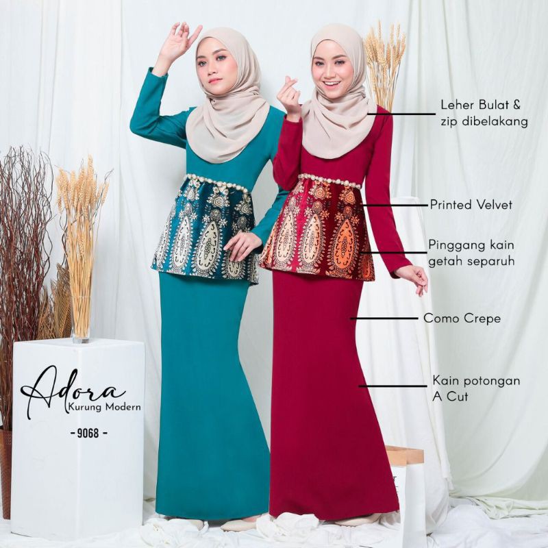 🌹Cute Adora kurung modern💖🌹 | Shopee Malaysia