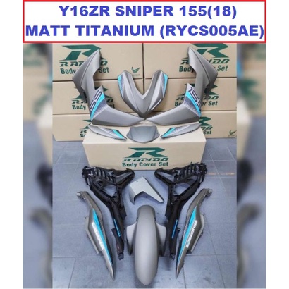 Cover Set Rapido Y16ZR Yamaha Sniper 155 (18) Green Yellow Matt Black ...