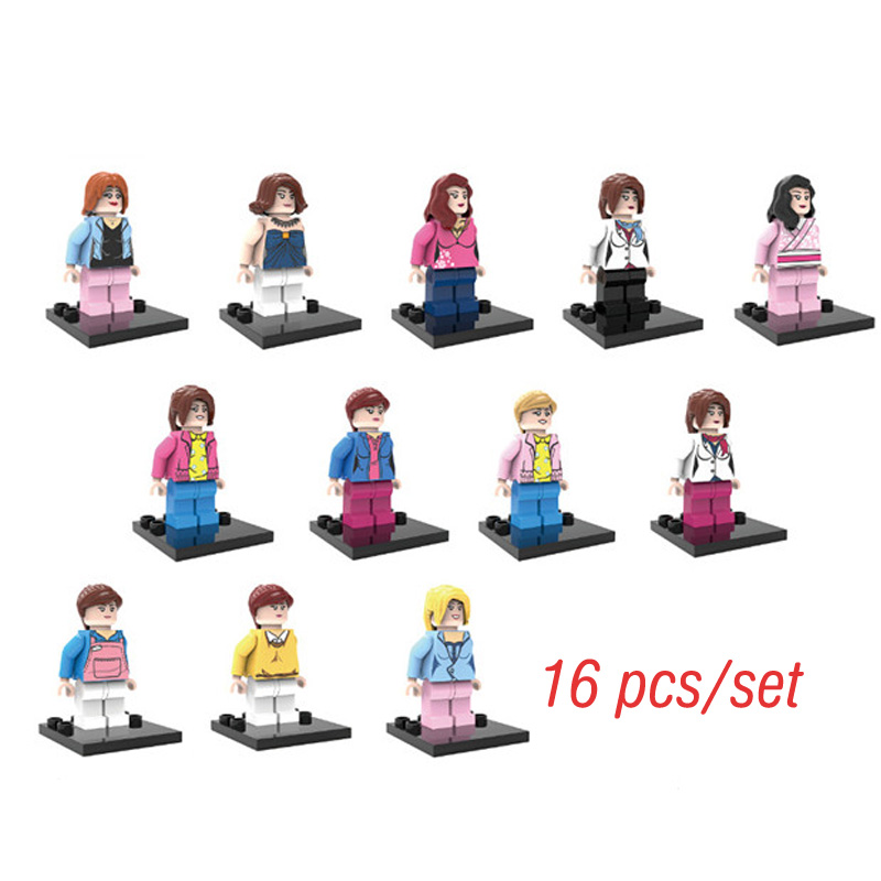 12pcs/set City Girls Minifigures Lego Compatible Toy Sets Building ...