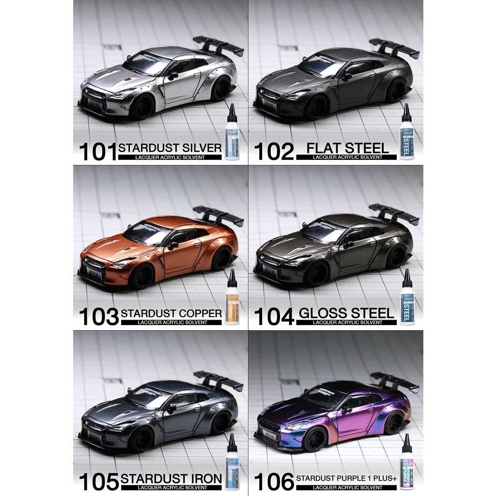 [RADITZ STUDIO] STARDUST & METALLIC SERIES Pre-Thinned Paint For Gundam ...