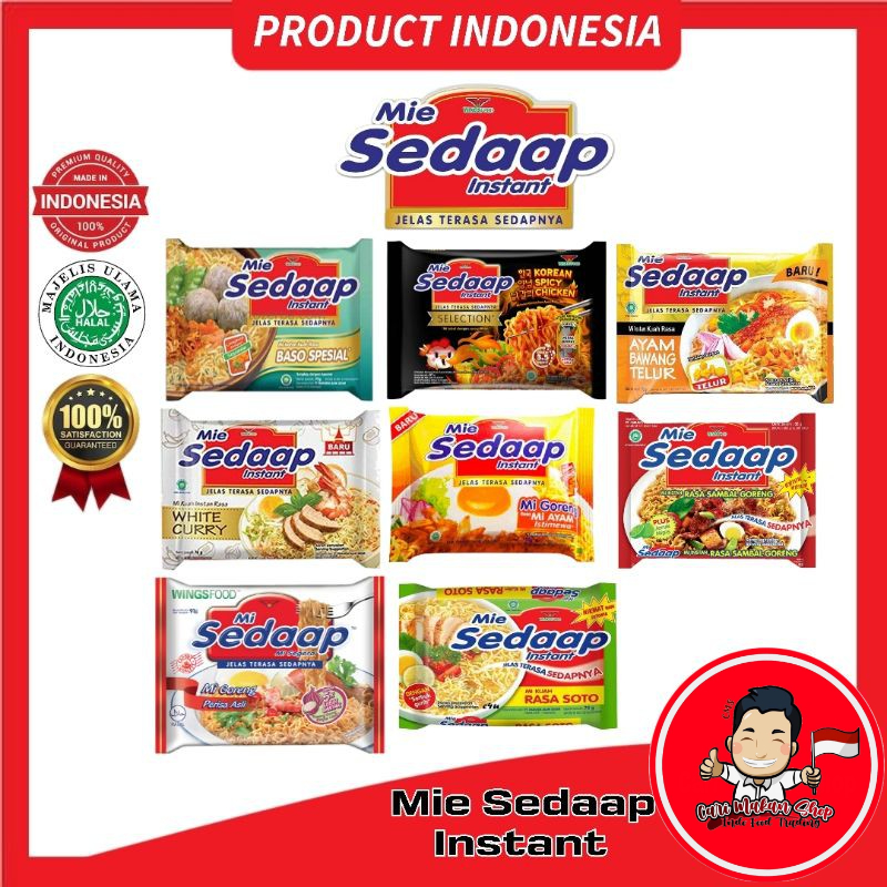 Mie Sedaap Instant Product Indonesia 🇮🇩 Mi Sedap Noodle Mi Goreng Soto ...