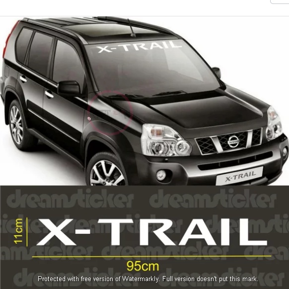 CFS296 Nissan Xtrail X-Trail Logo Stiker Sticker Vinyl Decal Stripes ...