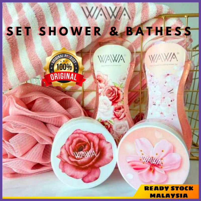 [ ORIGINAL HQ ] WAWA COSMETICS Set Shower & Bathess / Travel Set ...