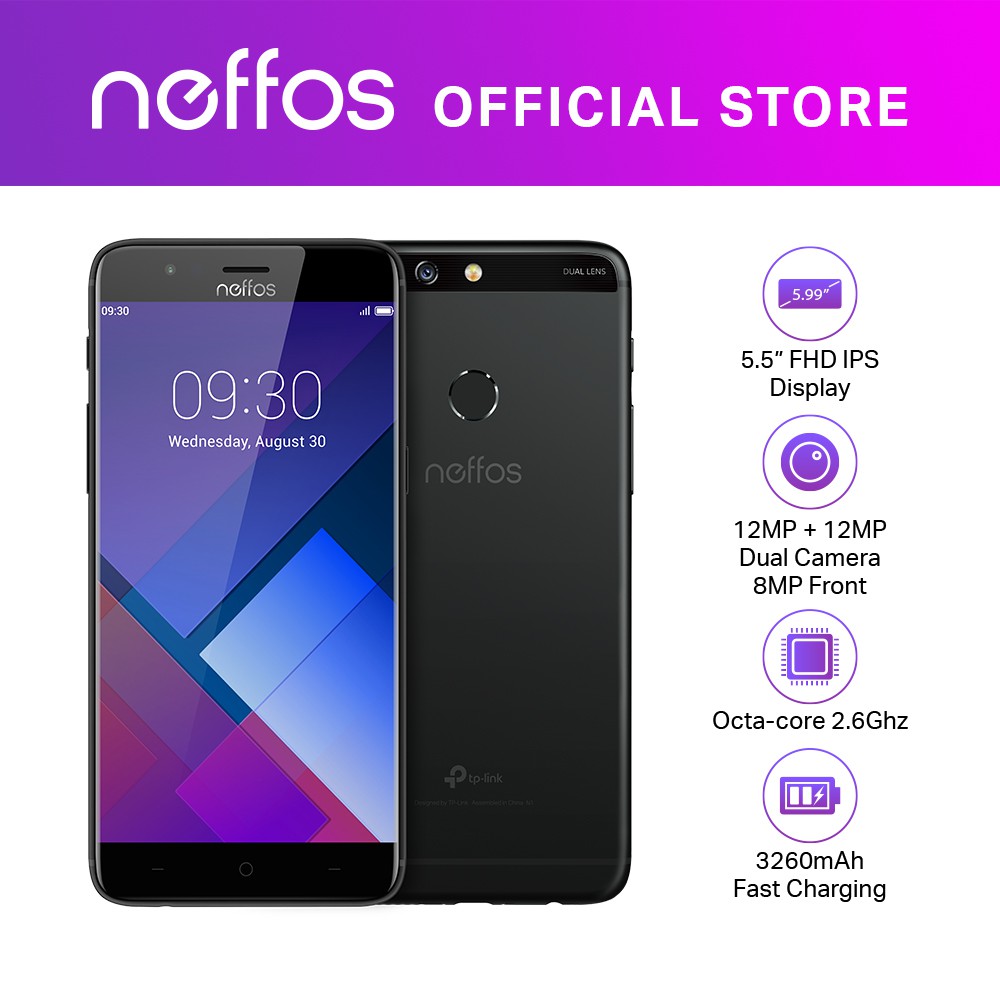 Neffos N1 (5.5"/13MP + 8MP/64GB ROM/4GB RAM/4G) | Shopee Malaysia