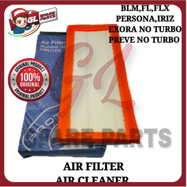 AIR FILTER PROTON BLM,FL,FLX,PERSONA,IRIZ PREVE NO TURBO (PW810704 ...