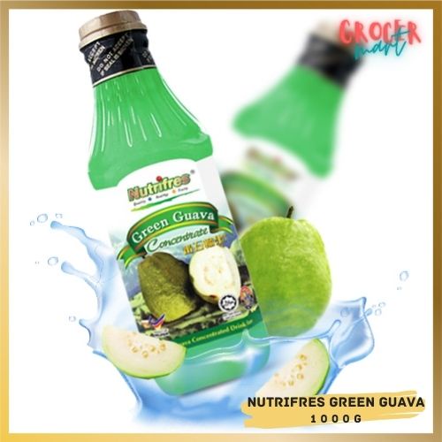 Nutrifres Green Guava Fruit Juice Concentrate / Cordial 1000g - Grocer ...