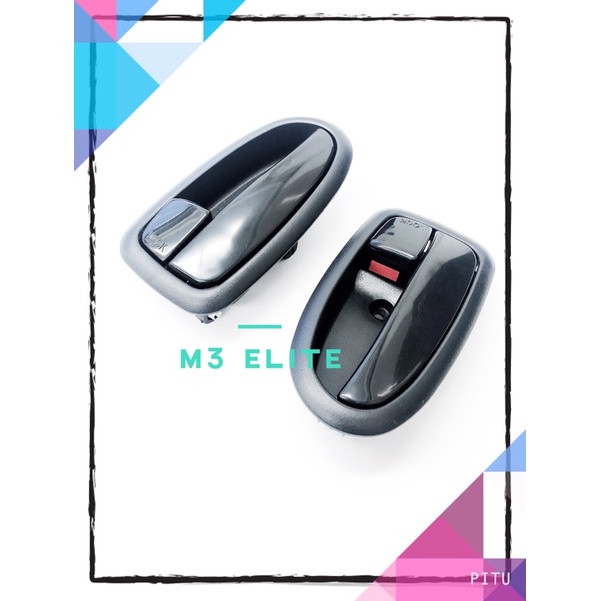 BLACK COLOUR HYUNDAI MATRIX DOOR INNER HANDLE | Shopee Malaysia