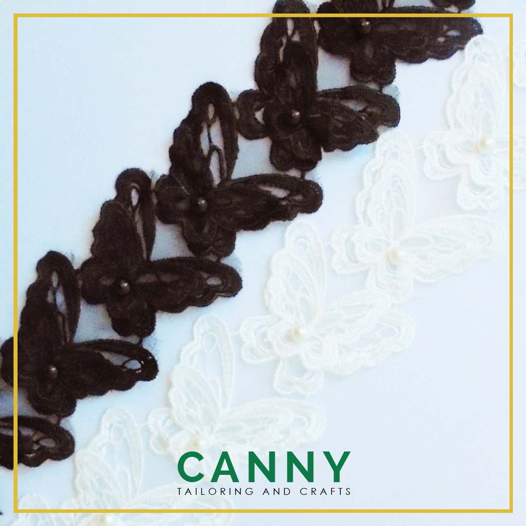 CHEMICAL BUTTERFLY LACE / RENDA BAJU RAMA-RAMA [KOD754130288] (1 METER ...