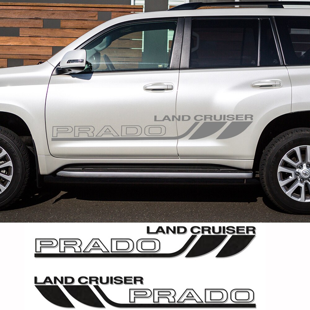 2PCS 170CM Car Door Waist Line Decals Stickers For Toyota Land Cruiser ...