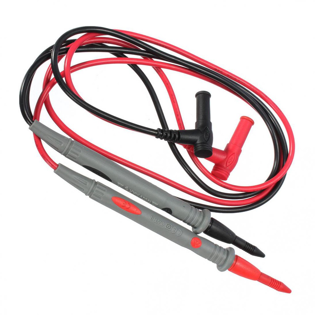 1000V 20A Multimeter Test Probe Cable with Standard 4mm Banana Plugs ...
