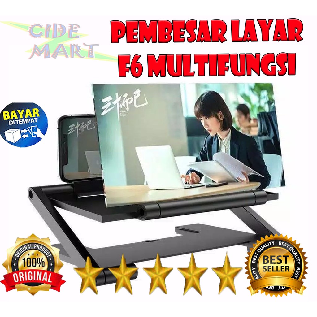 LAYAR HP ENLARGE SCREEN F6 Mobile SCREEN Magnifier ENLARGED Amplifier ...